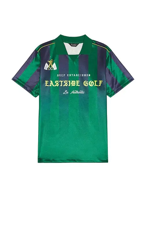 EASTSIDE GOLF Green Pitch Jersey - Navy & Verde | Editorialist